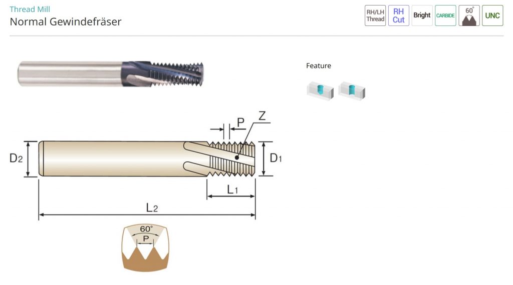 Gewindefräser UNC Normal – Willkommen bei FMB Industries GmbH